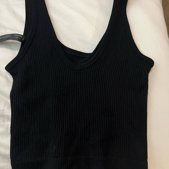 Urban Outfitters | Tops | Urban Outfitters Black Ribbed Sleeveless Tank ...
